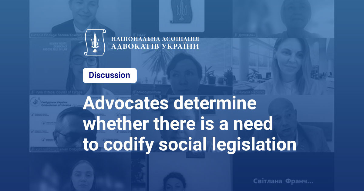 Advocates determine whether there is a need to codify social ...